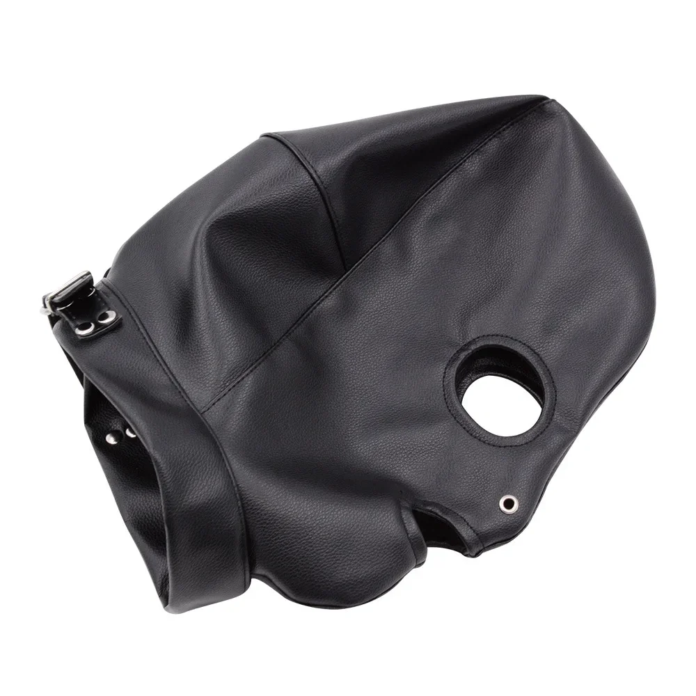 Sex Product Head Mask Cosplay Sex Toys Leather Sex Hood Mask for women ...