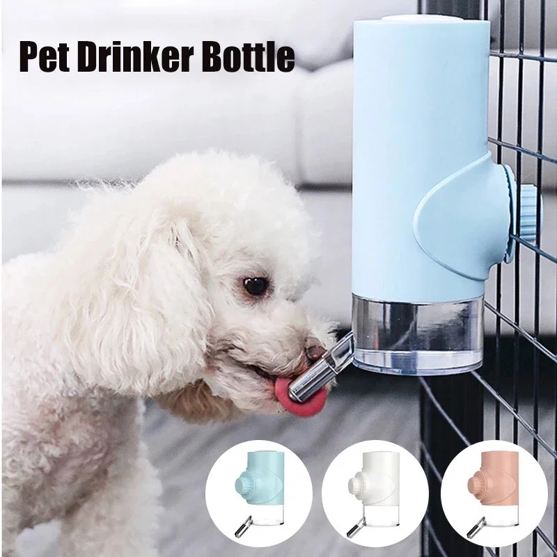Pet-Drinker-Water-Bottle-Plastic-Dog-Cat-Automatic-Dispenser-Fountain ...