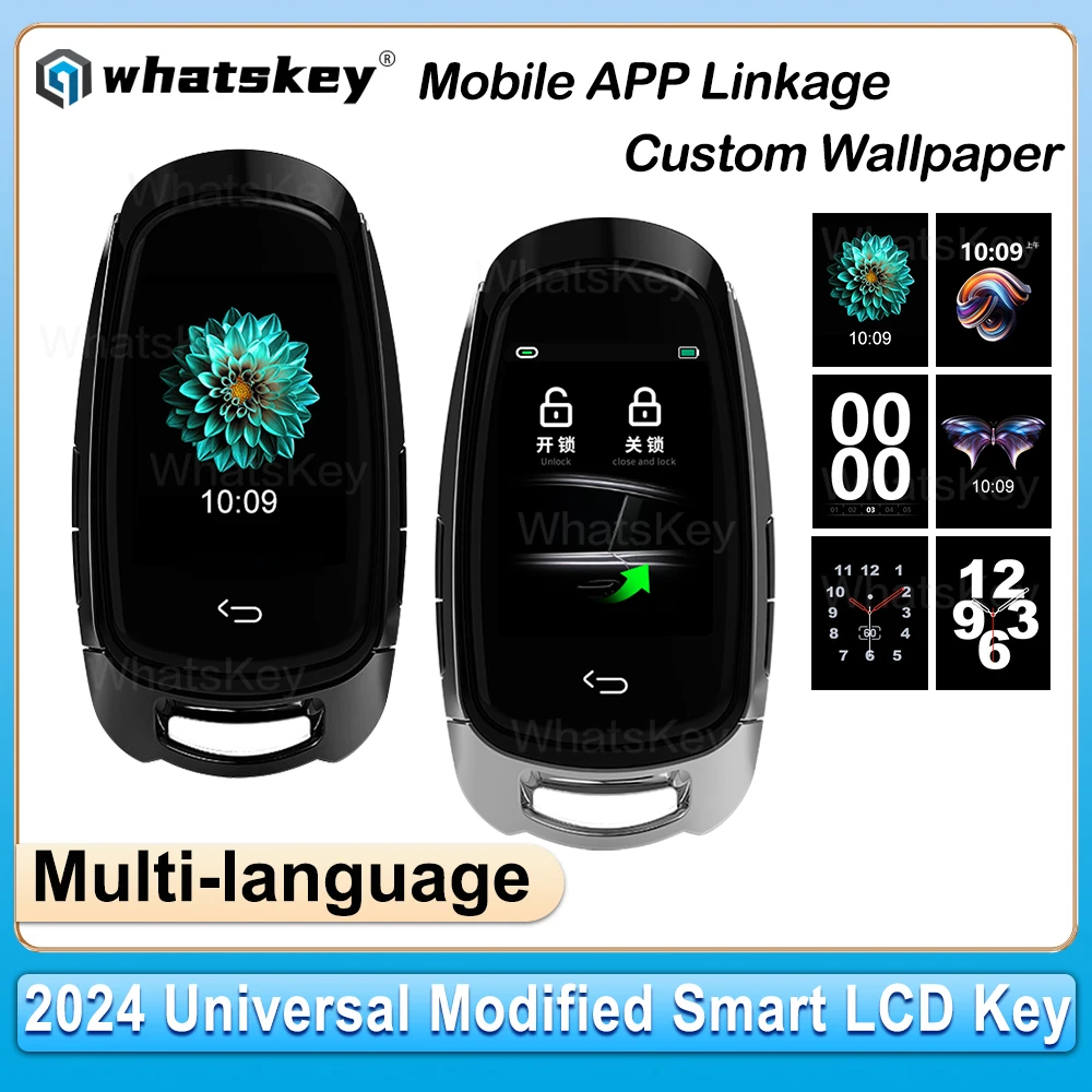 2024-New-SK05S-Universal-LCD-Smart-Key-APP-Customized-wallpaper-ForAudi ...