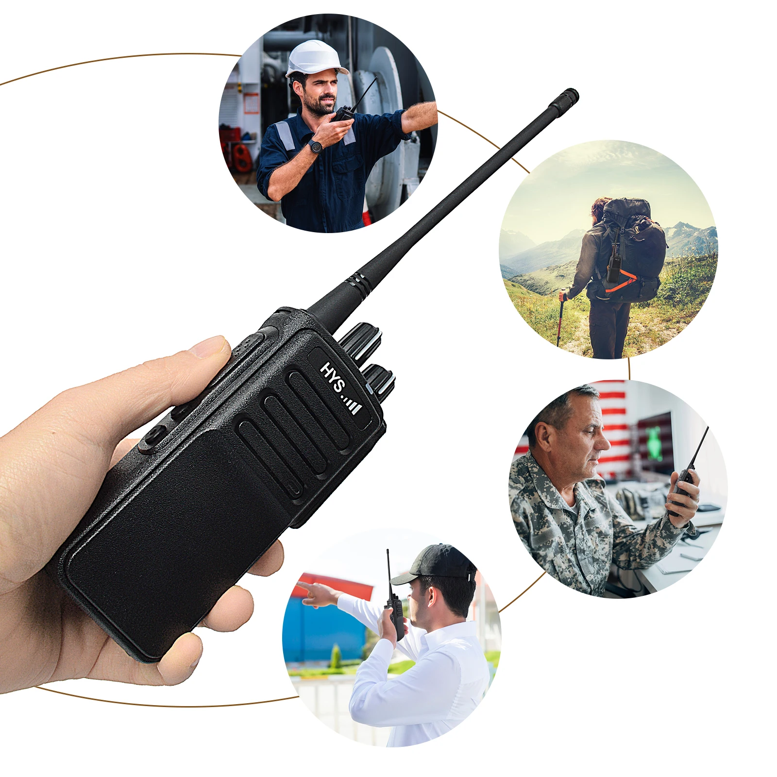 2PACK-10W-Long-Range-Handheld-400-470Mhz-UHF-Two-Way-Radio-2200mAh ...
