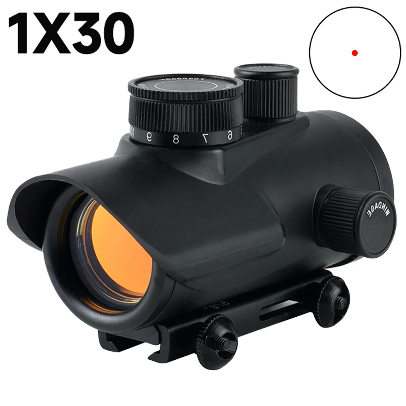 1x30-Red-Dot-Reflex-Sight-Tactical-Optical-Rifle-Holographic-Outdoors ...