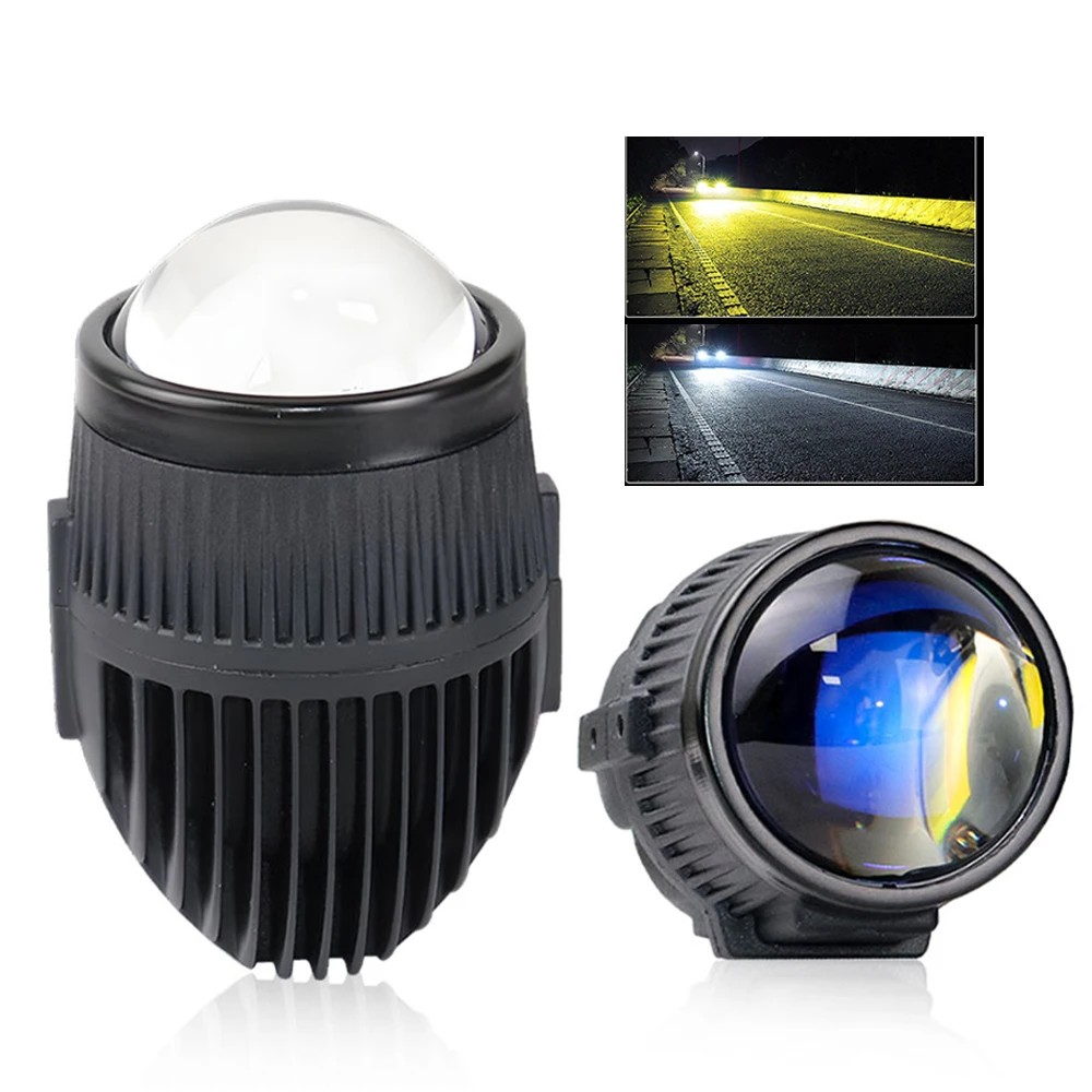 2 Inch LED Fog Lamp Automobile 3000K 6000K Laser Bi Lens Projector H4 ...