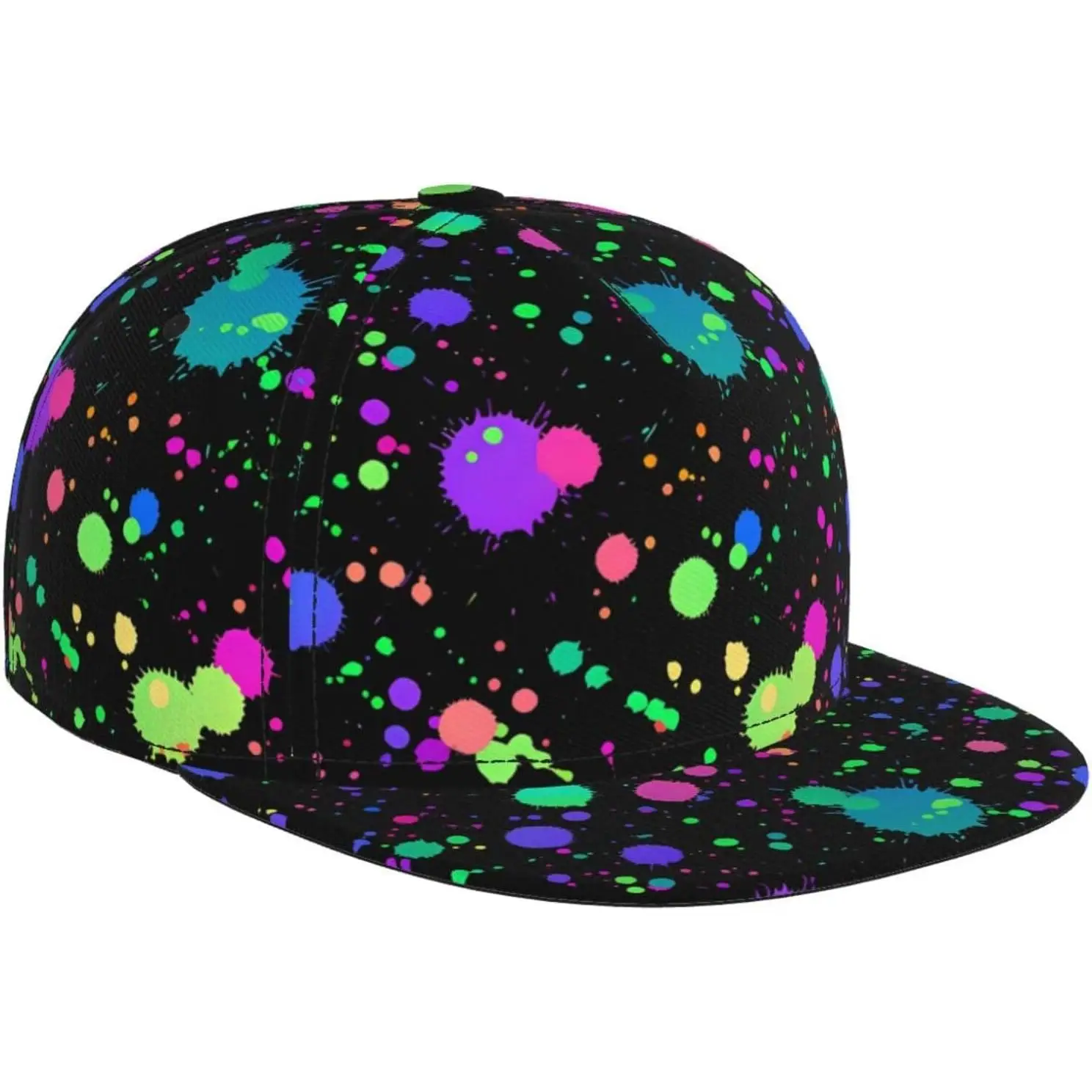Splatter Neon Baseball Cap for Men Women Adjustable Trucker Hat ...