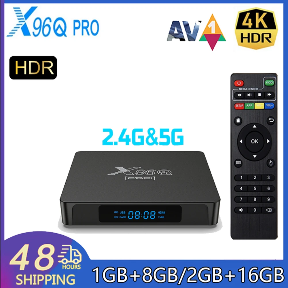 X96Q-Pro-Smart-Android-TV-BOX-Allwinner-H313-Android-10-0-2-4G-5G-Dual ...