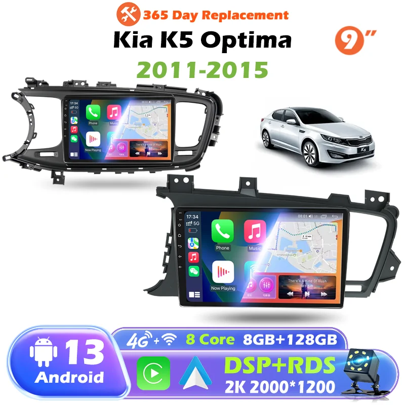 Newest 9" Android 13 Car Radio for Upgrade Kia Optima 3 K5 2011-2015 ...