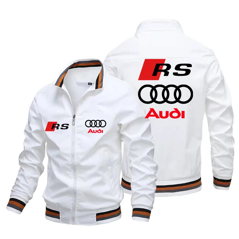 2023 Mens Audi Car&rs Logo Jacket Oversized Bomber Jacket Brand Car ...