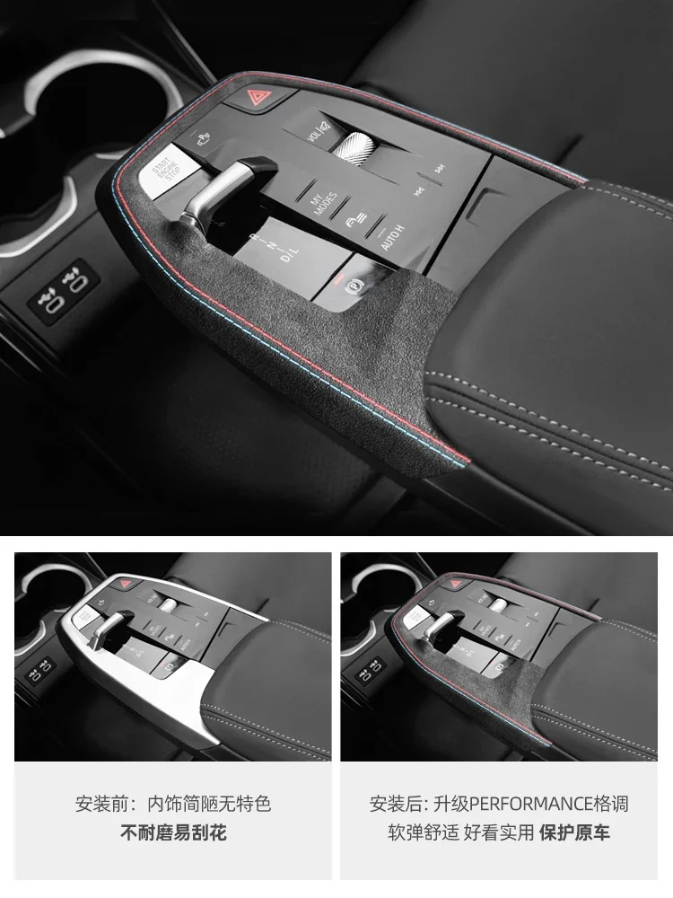 For BMW X1 IX1 2023-24 ABS Alcantara Central Control Panel Decorative ...