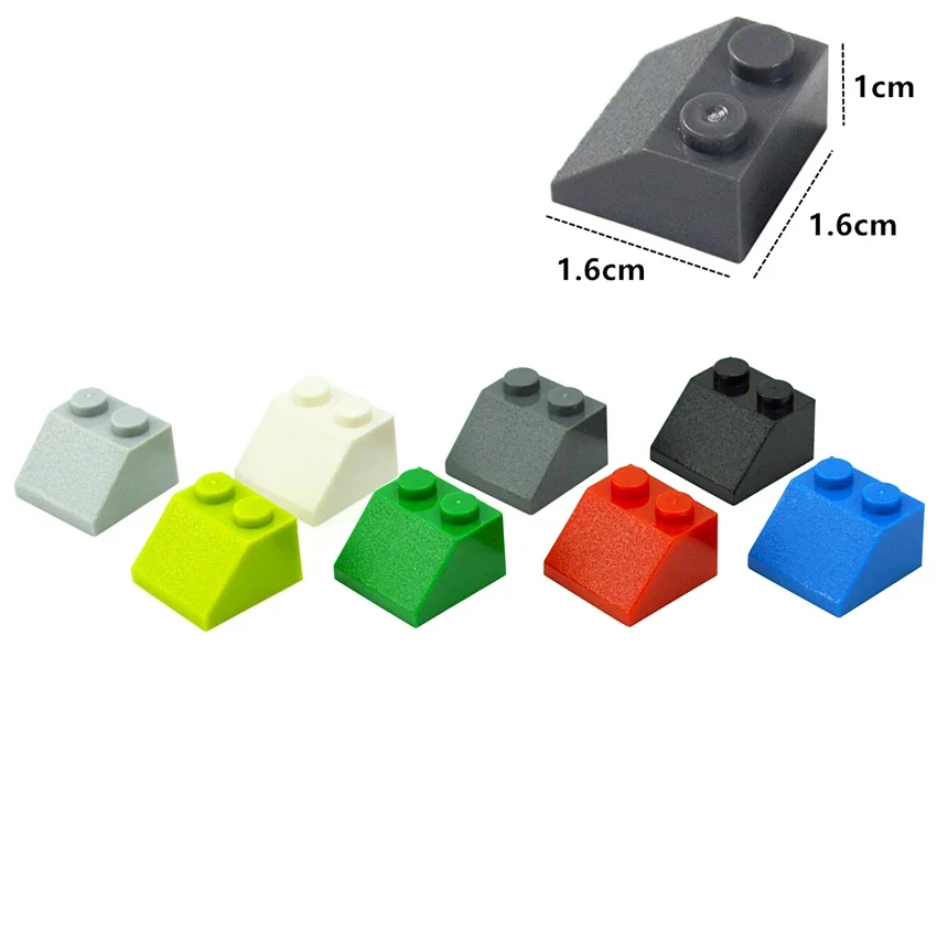 100Pcs-DIY-Slope-45-2x2-Roof-Tile-Building-Blocks-Thick-Figures-Bricks ...