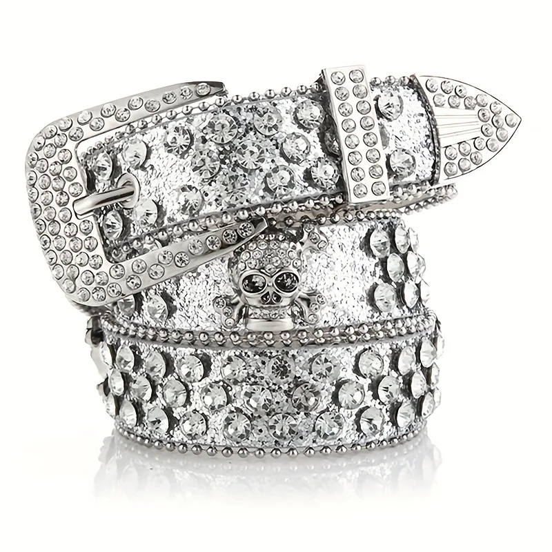 Glamorous-Rhinestone-Riveted-PU-Belt-The-Perfect-Western-Style ...