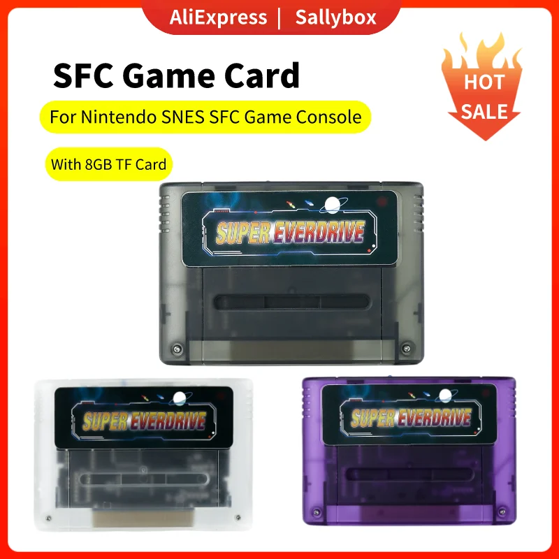 3000-in-1-V1-0-Super-Everdrive-With-8GB-TF-Card-Game-Cartridge-For ...