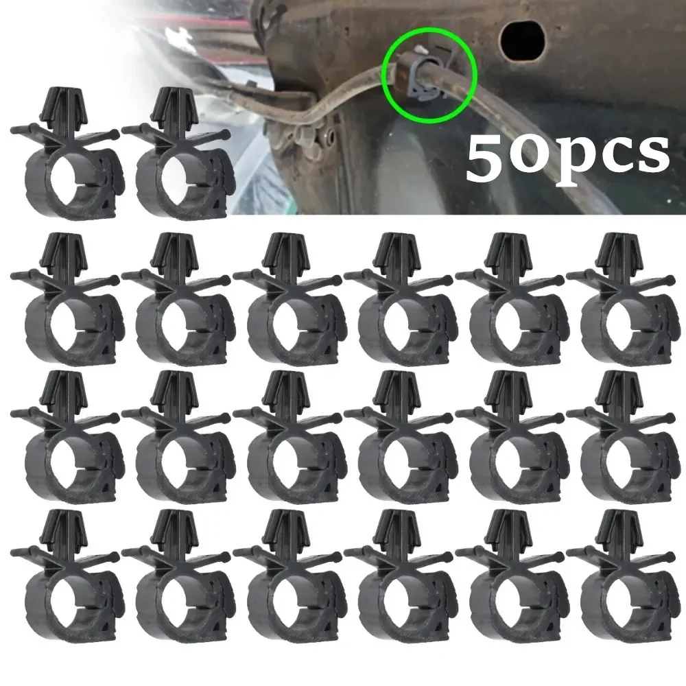 50pcs-Car-Wiring-Harness-Fastener-Route-Fixed-Retainer-Hose-Clip ...