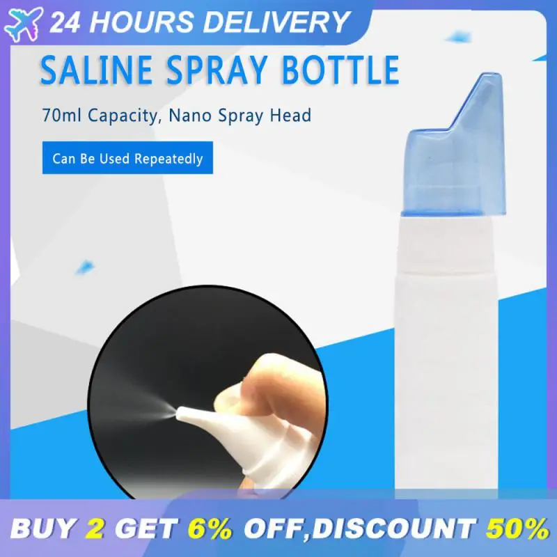 Mist-Pump-Bottle-Refillable-Nose-Wash-Sinus-Rince-70ml-Children-Health ...
