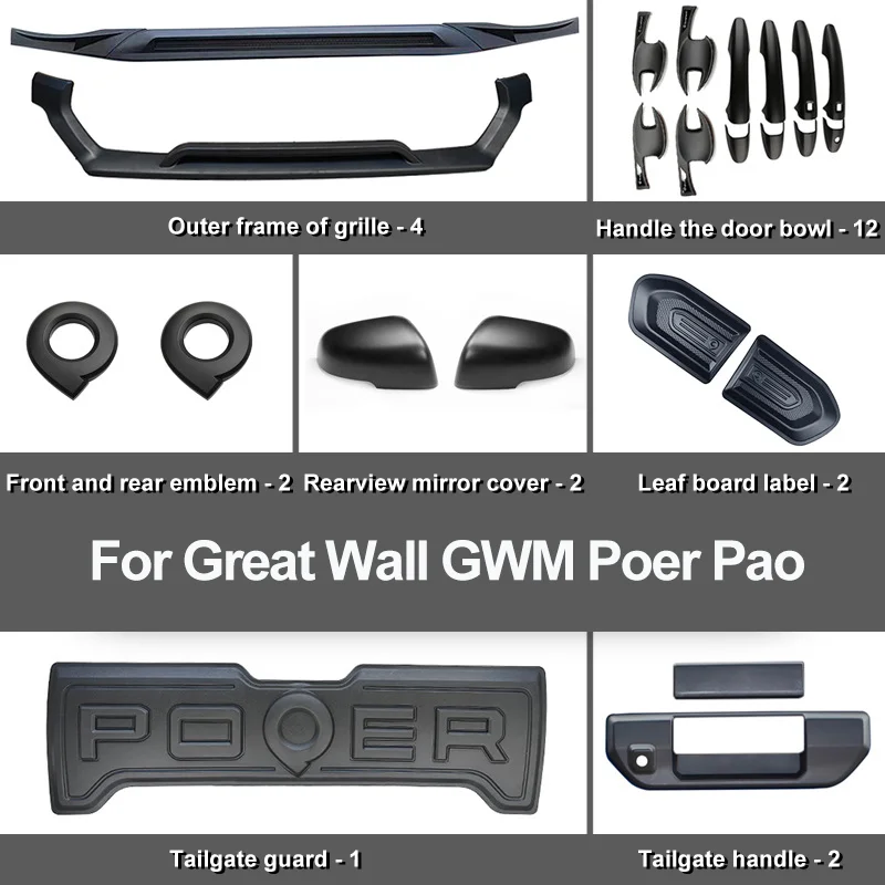 For-GWM-Poer-Great-Wall-Pao-Power-Ute-Cannon-2021-2022-2023-2024-Car ...