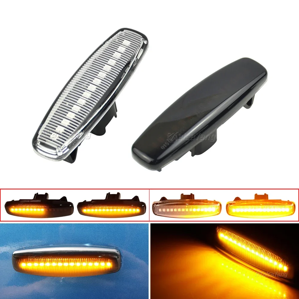 1Pair LED Dynamic Side Marker Turn Signal Lights For Infiniti EX25 EX35 ...