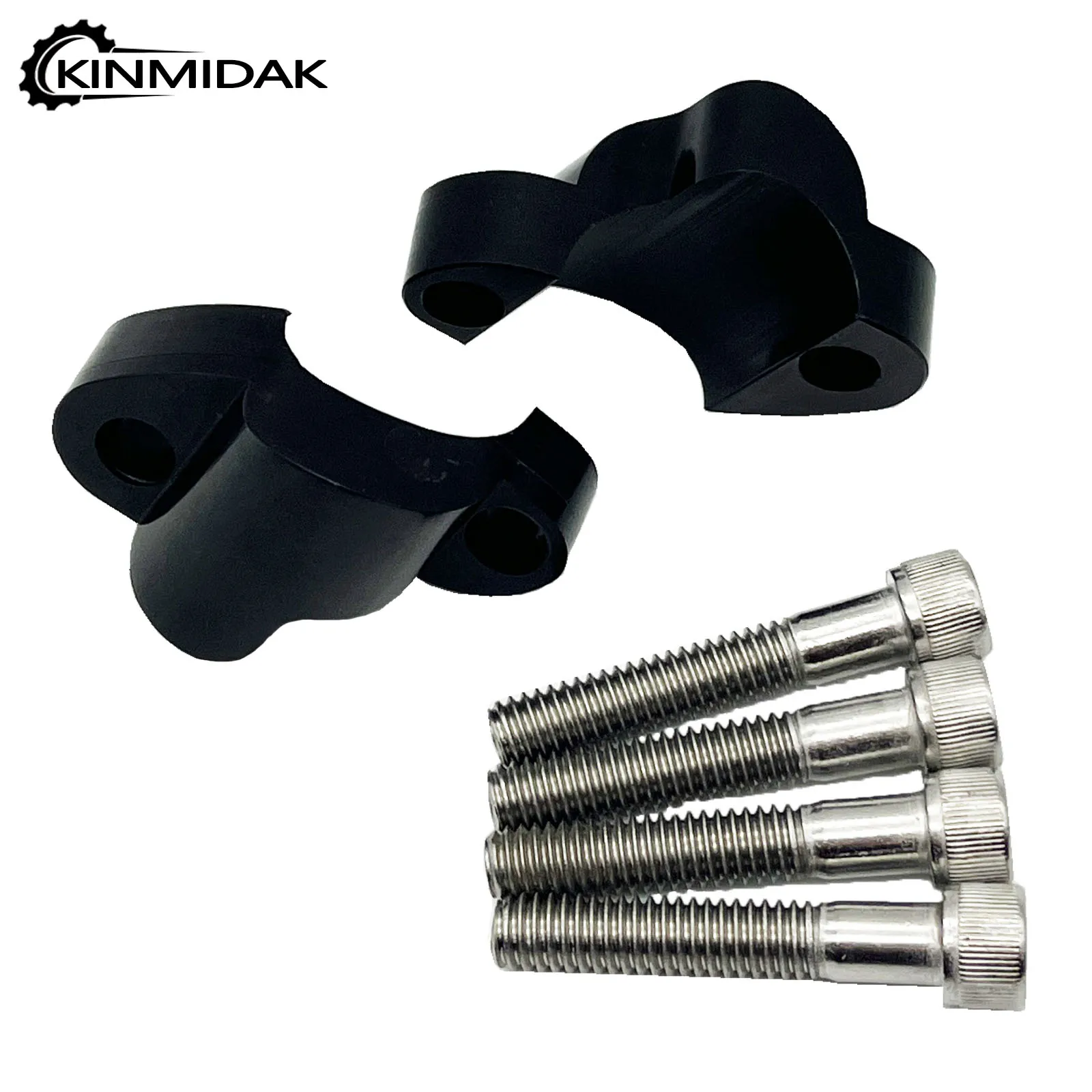 2-Handlebar-Riser-Spacer-Kit-Motorcycle-CNC-1-Bar-Heighten-Block ...