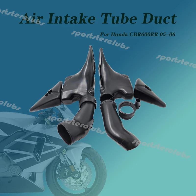 Injection-Mold-Black-Ram-Air-Intake-Tube-Ducts-Side-Cover-Fairing-Set ...