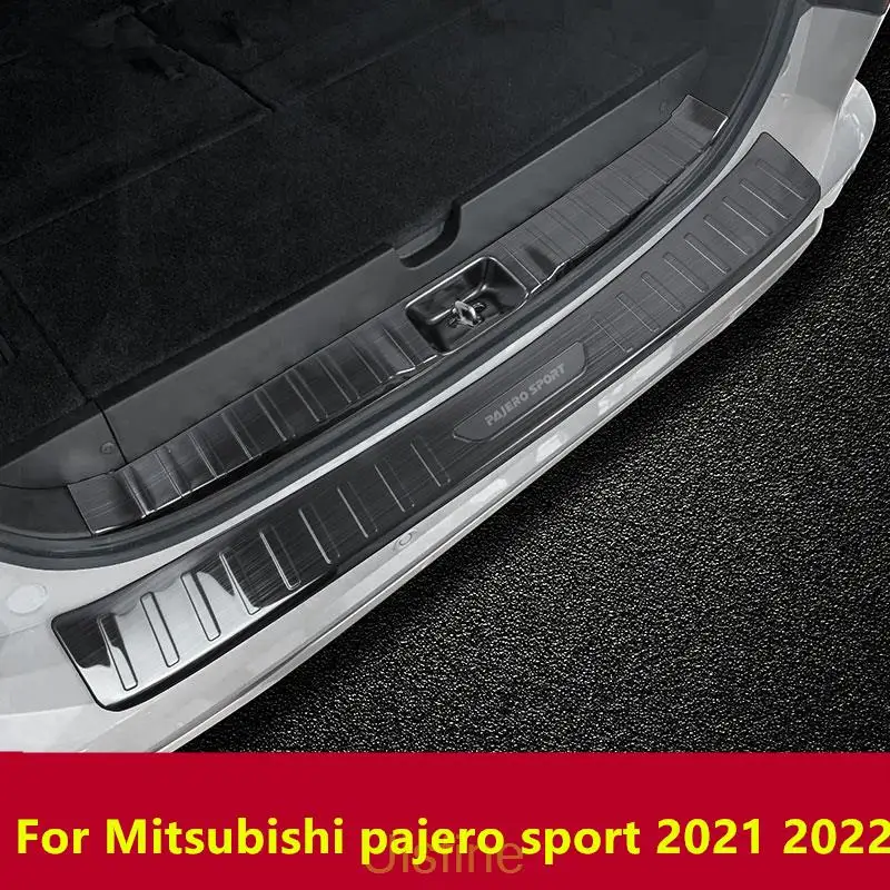 For Mitsubishi pajero sport 2021 2022 Rear guard plate modified trunk ...