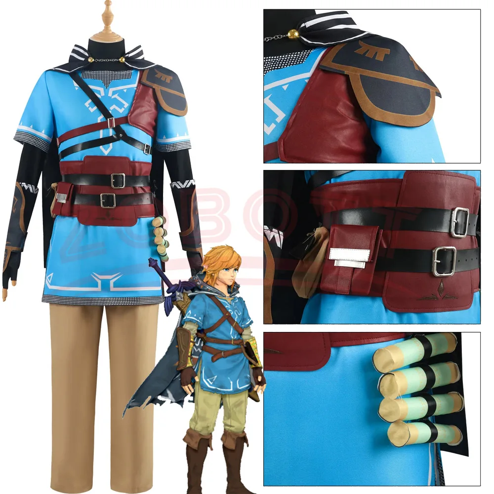 Game-Zelda-Cosplay-Breath-of-the-Wild-Link-Cosplay-Costume-Shirt-Cloak ...