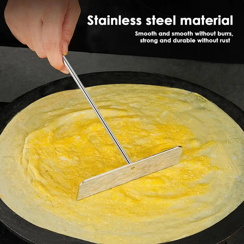 Professional Griddle Spatulas Set Stainless Steel Crepe Spreader And ...