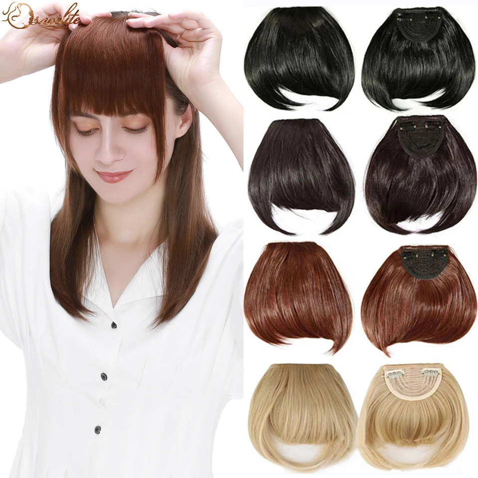 S-noilite-Synthetische-15-Farben-Echt-Thick-35g-Nat-rliche-Bang-Falsche ...