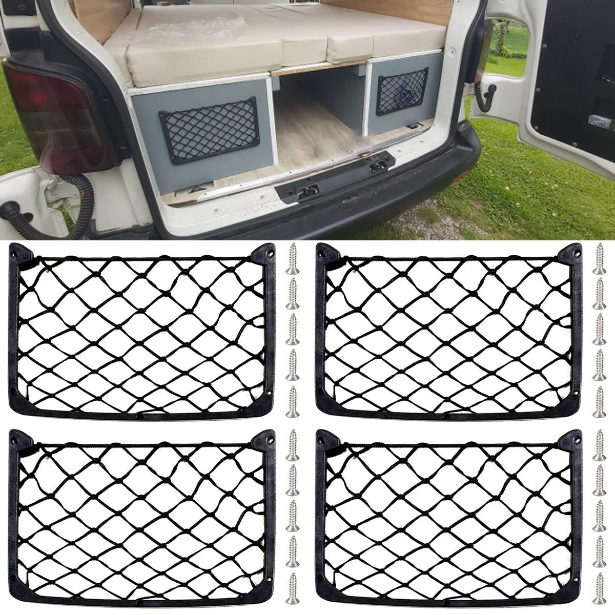 Framed-Stretch-Mesh-Net-Pocket-RV-Trunk-Motorhome-Cargo-Organization ...