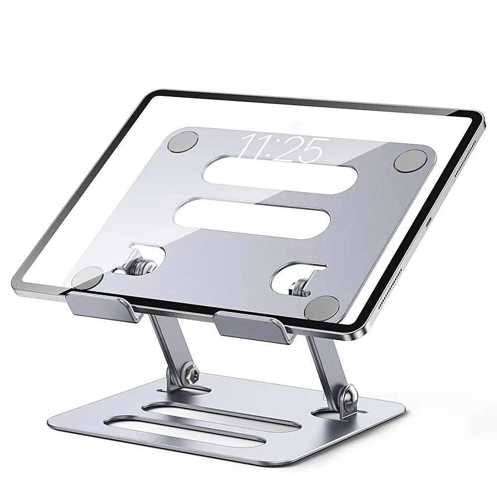Aluminum-Tablet-Stand-for-Iphone-iPad-Adjustable-Foldable-Tablet-Holder ...