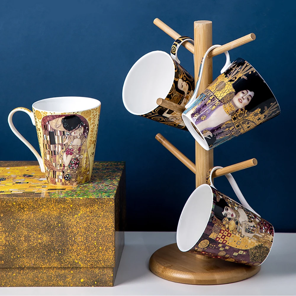 Famous-Gustav-Klimt-Painting-Mugs-Ceramic-of-China-Bone-Coffee-Mug ...