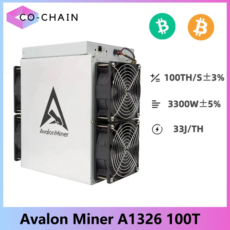 New-Btc-Miner-Avalon-Miner-A1326-100Th-s-Bitcoin-Crypto-Mining-Avalonminer-1326-100T-Asic ...