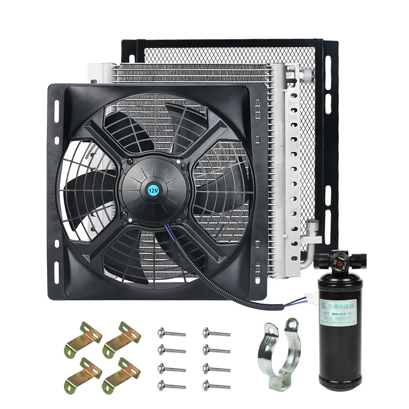 14-x14-x26mm-Car-Air-Conditioner-Condenser-Assembly-120W-Van-Camper ...