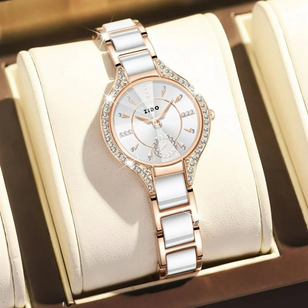 Reloj-de-acero-inoxidable-con-incrustaciones-de-diamantes-para-mujer ...