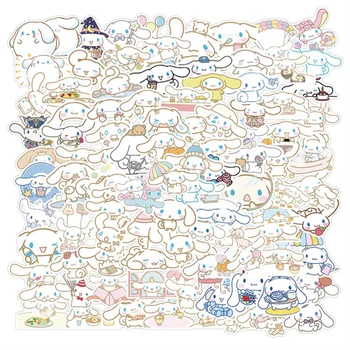 50/100Pcs Sanrio Hello Kitty Kuromi Melody Cinnamoroll Sticker Kawaii ...