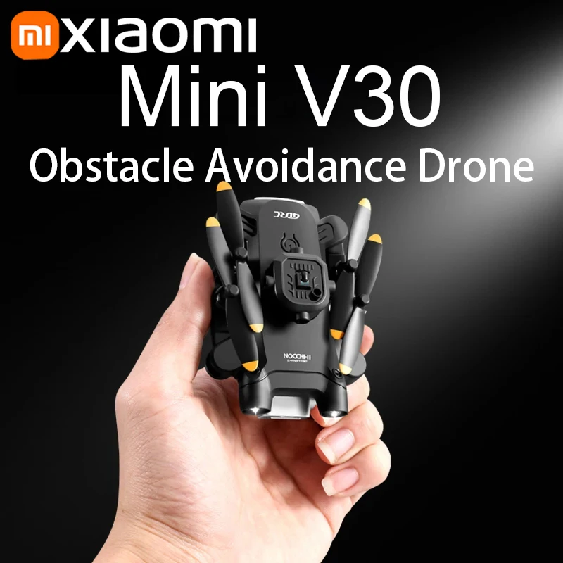 XIAOMI Mini V30 Drone 8K Aerial HD Profesional RC Drones Five sided Obstacle Avoidance Helicopter Convenient UAV Christmas Gift AliExpress