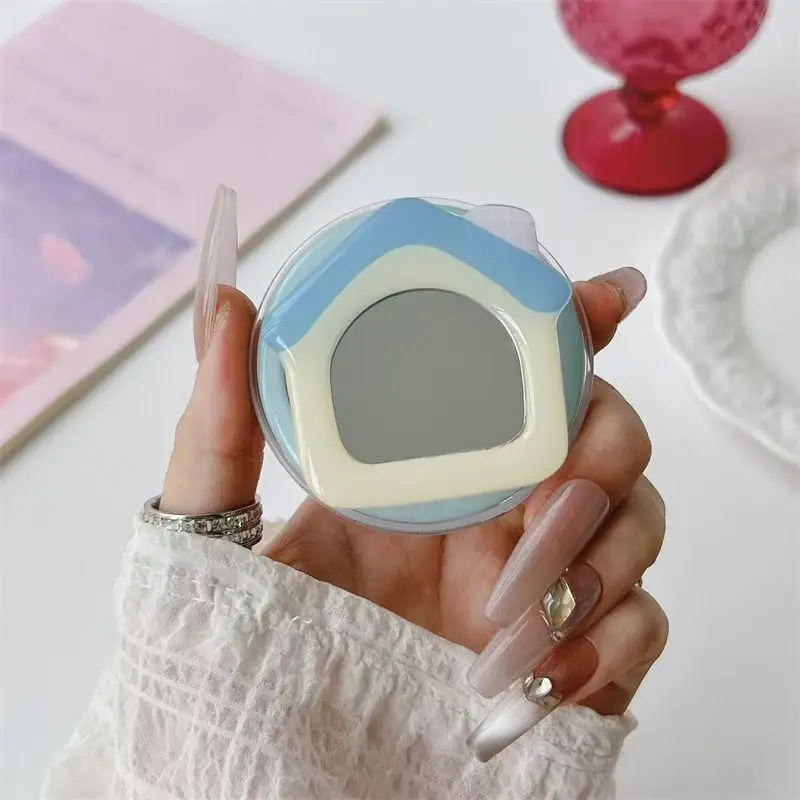 Cute 3D Blue House Mirror for Magsafe Magnetic Phone Griptok Grip Tok ...