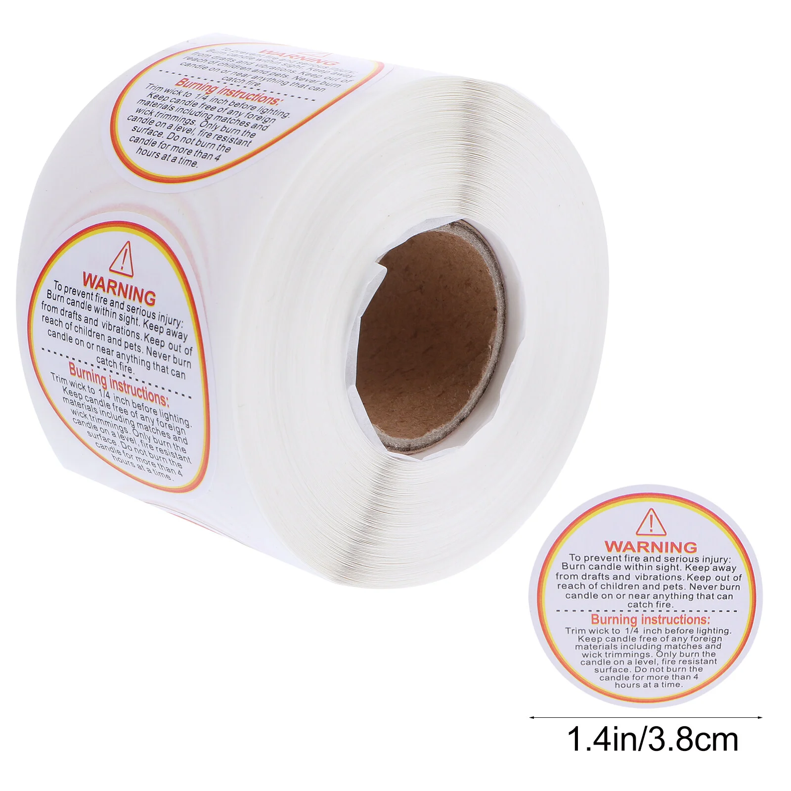 500 Db Figyelmeztető Matricák Matrica Ragasztó Kerek Gyertyák ...