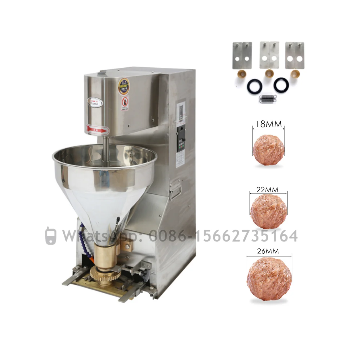 1100W-Table-Top-Automatic-Meatball-Making-Machine-Fish-Pork-Beef-Meat ...