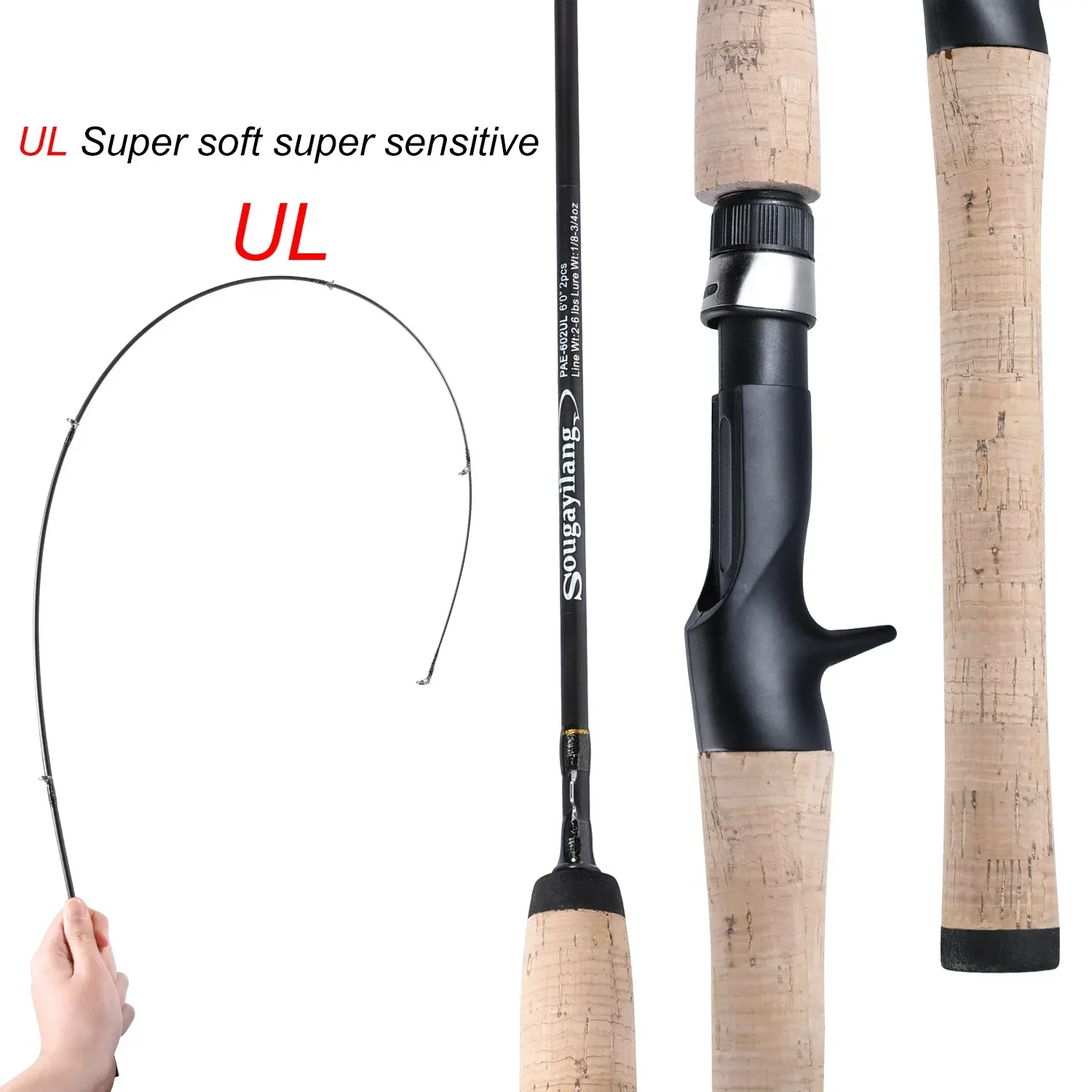 Sougayilang-1-8m-2-1m-Cork-Handle-Fishing-Rods-Ultra-Light-Trout-Rods ...