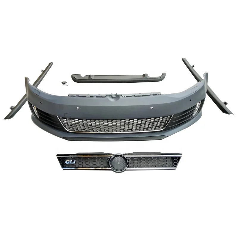 Front Bumper With Grill For Vw Jetta Gli Mk4 2012 2013-2014 - Exhaust ...