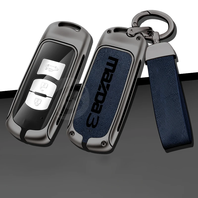 Zinc Alloy Car Remote Key Case Shell Cover for Mazda 3 Custom Logo Key ...