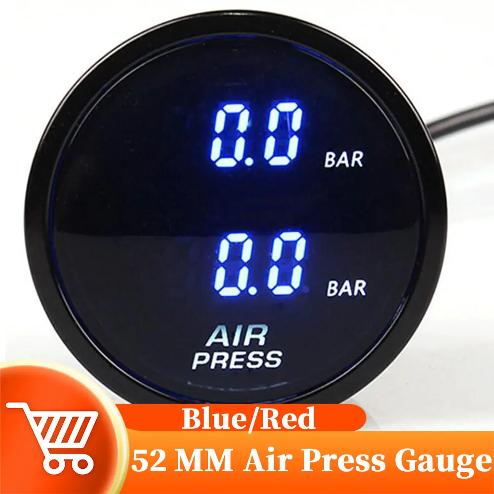 52mm-Air-Pressure-Gauge-Dual-Display-Blue-Red-LED-Digital-Display-1-8 ...