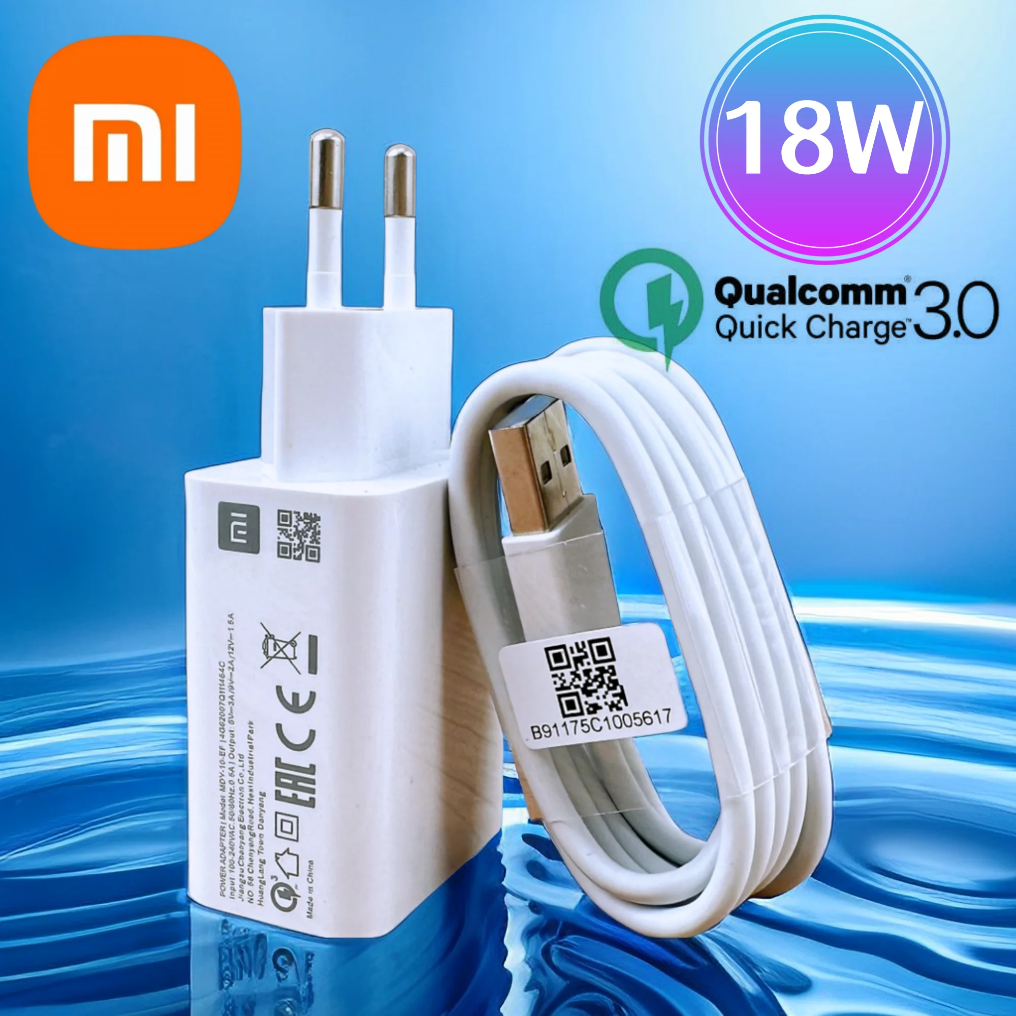 Xiaomi-cargador-Original-de-18W-adaptador-de-carga-r-pida-QC-3-0-EU ...