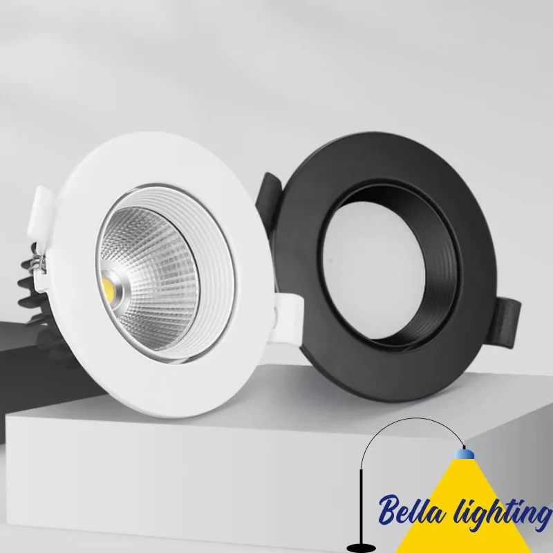 Anti glare COB spotlight full spectrum high luminous efficiency LED ...