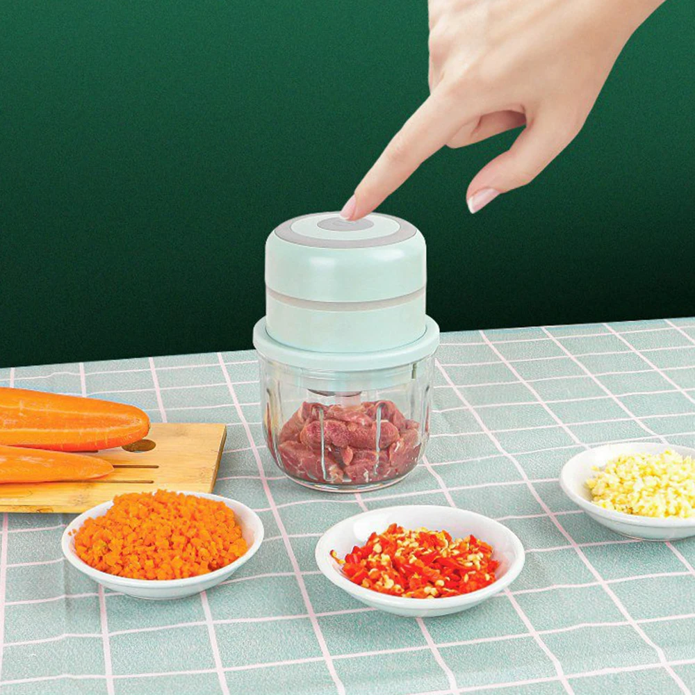 Electric-Garlic-Masher-Mini-Chopper-Vegetable-Chili-Meat-Ginger-Masher ...