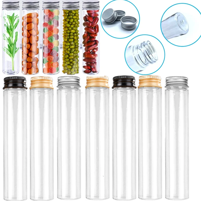 Prp Tubes 6PCS Plastic Test Tubes With Screw Caps 45ml Clear Tubes For ...