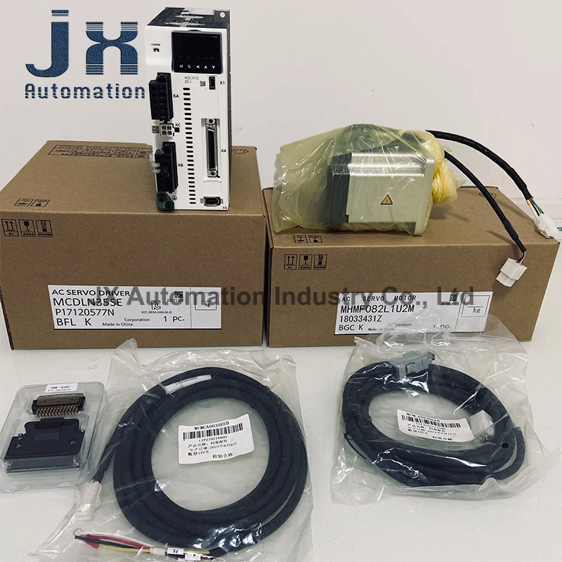 Original A6 Series Servo Motor MHMF082L1U2M+MCDLN35SE Pulse Type Drive ...