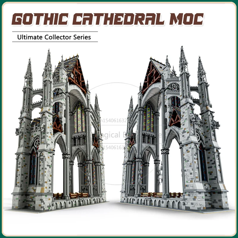 1-42-Scale-Gothic-Cathedral-MOC-Building-Blocks-Architecture-Model ...