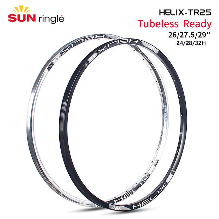 Sunringle HELIX Bicycle Rim TR25 26 27.5 29 inch 24 28 32Holes Mountain ...
