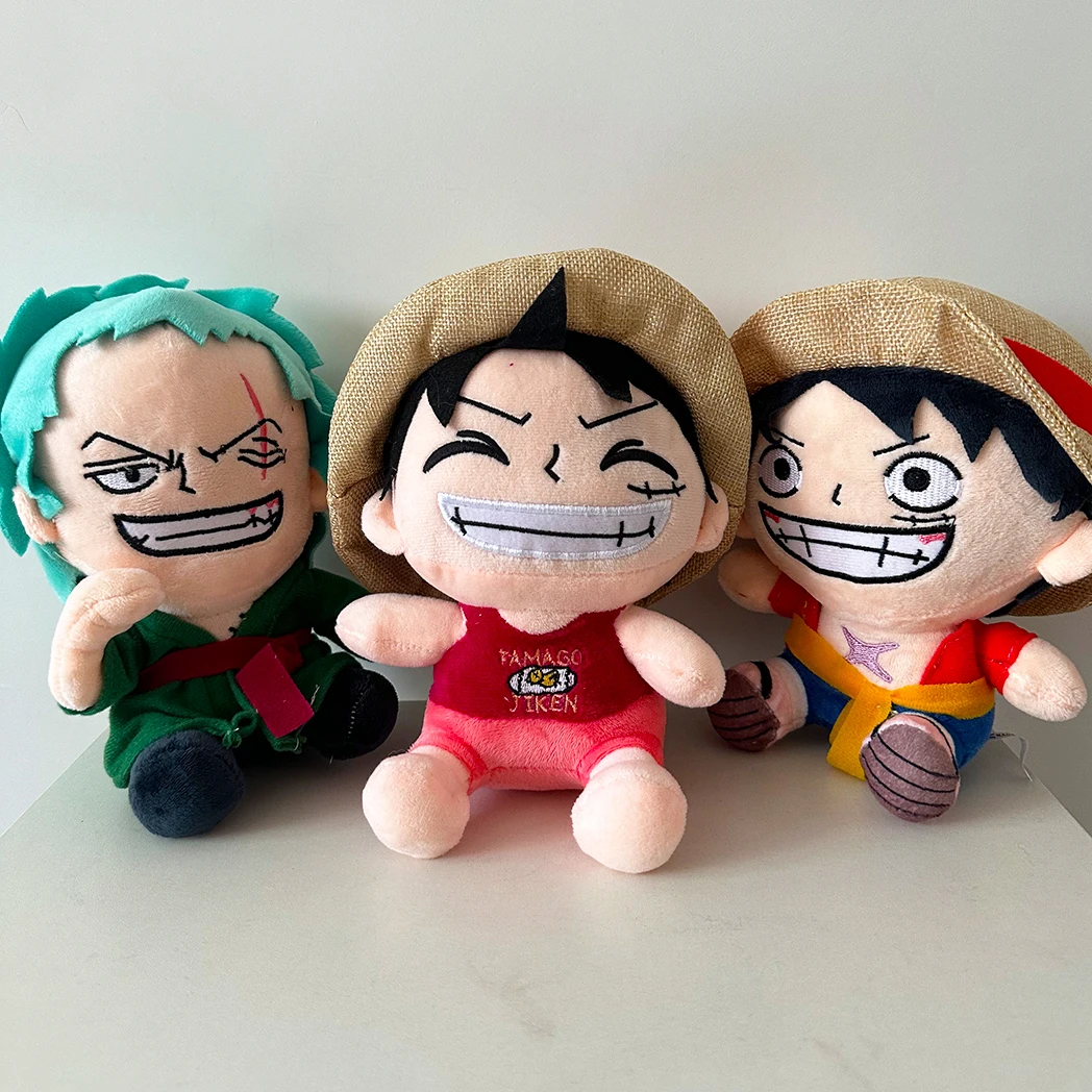 20cm-One-Piece-Plush-Toy-Japon-s-Anime-Luffy-Zoro-Novo-Car-ter-Dos ...
