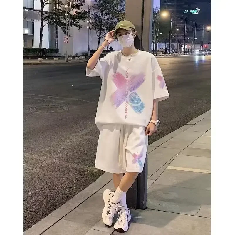 2024-Summer-New-Walf-Checks-Sports-Suit-For-Men-Cool-Thin-Short-Sleeve ...