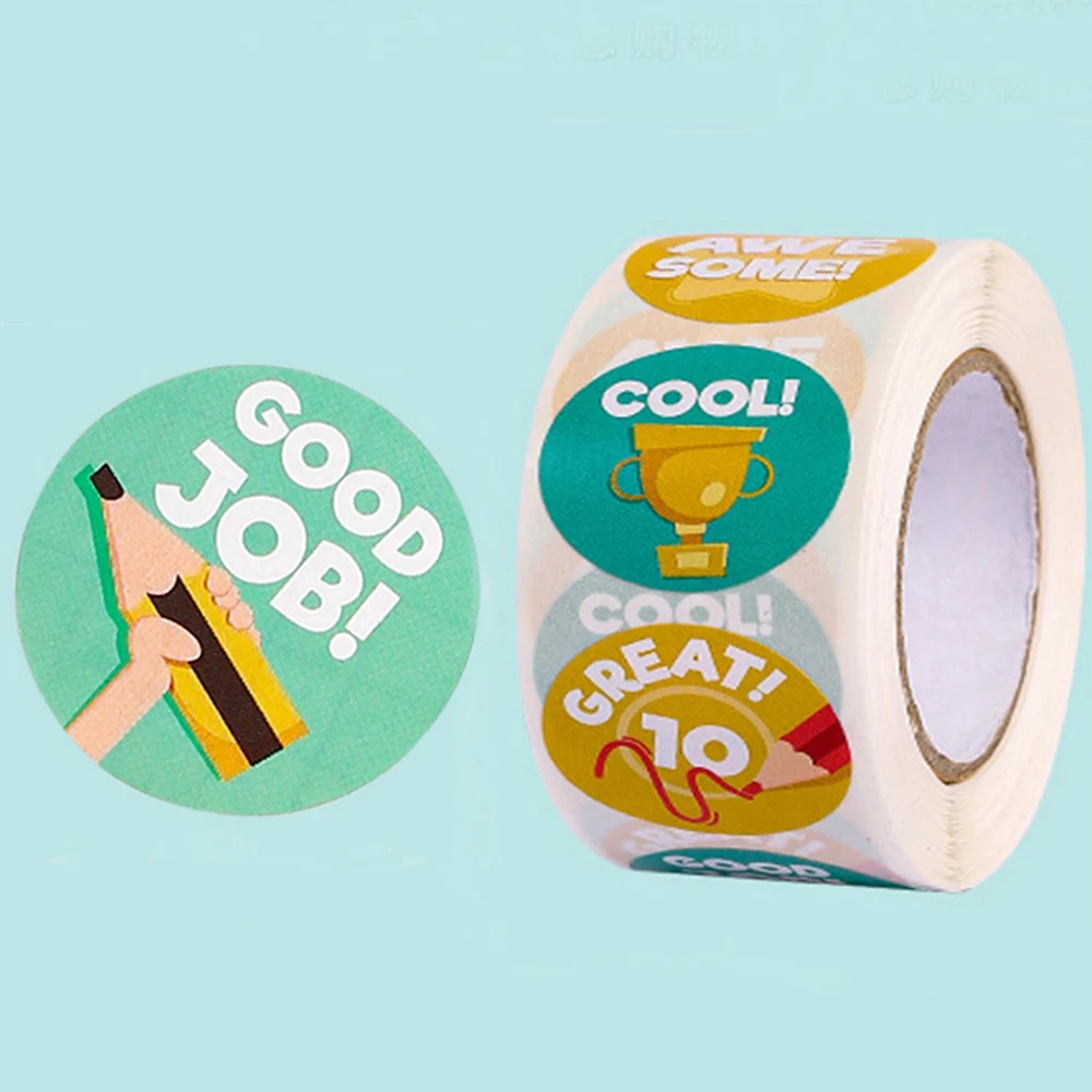 500Pcs-Teacher-Parents-Encourage-Stickers-For-Kids-Good-Job ...
