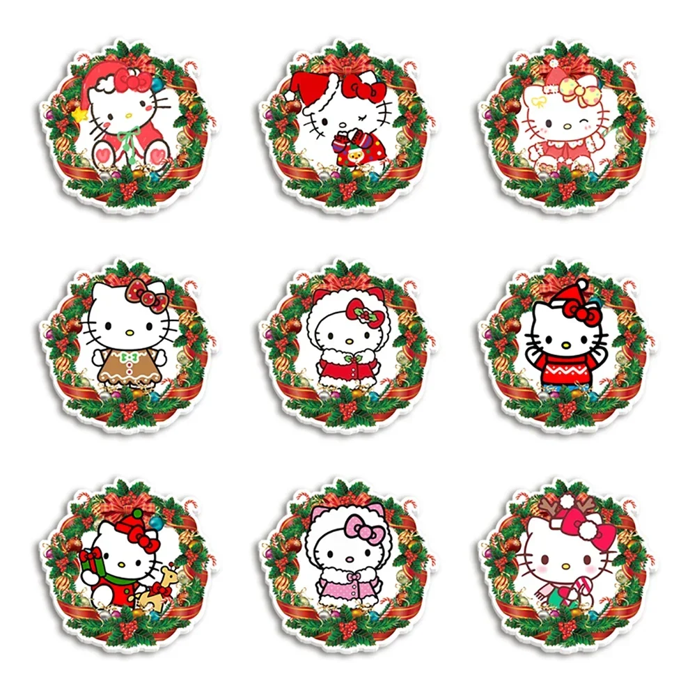 9pcs-set-Merry-Christmas-Sanrio-Charactors-Mixed-Resin-Planar-Sets ...